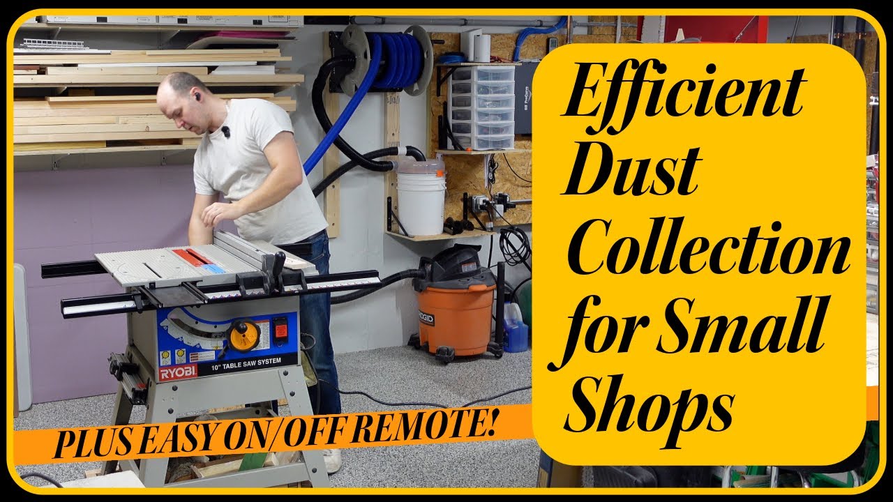 Shop Vac Dust Collection System - Dust Separator + Hose Reel! - YouTube