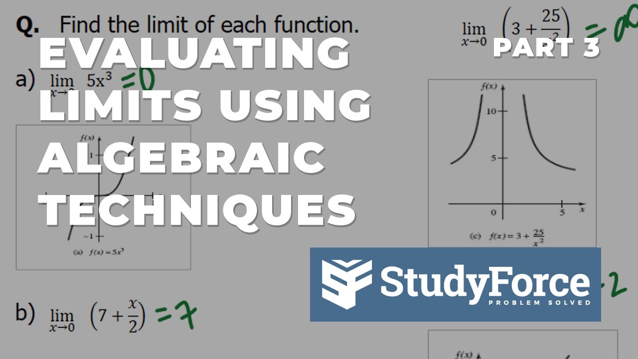 Evaluate Limits Using Algebra and the Limit Laws (Part 3) - YouTube