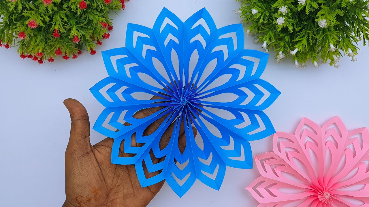 DIY Paper Snowflakes Cutting Design | Christmas Snowflake Making ...