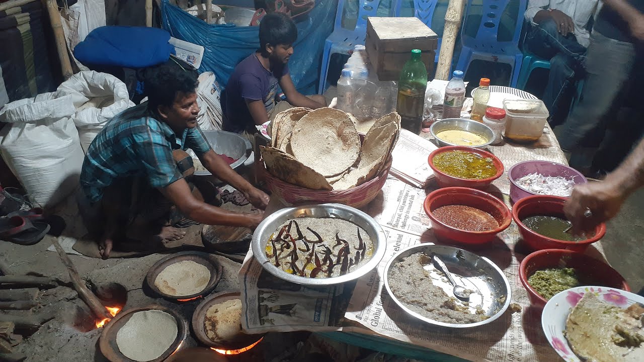 Traditional Kalai Ruti of Kushtia with Mashed Brinjal | Bangladeshi ...