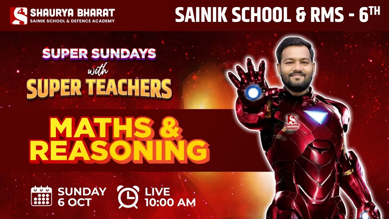 Super Sunday With Super Teachers - Reasoning For Class 6th Sainik ...