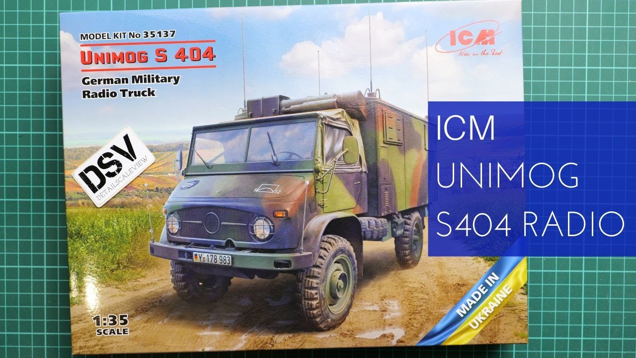 ICM 1/35 Unimog S404 Radio (35137) Review - YouTube