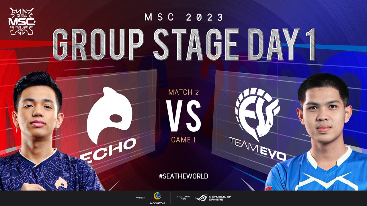 [EN] MSC Group Stage Day 1 | ECHO VS EVO | Game 1 - YouTube