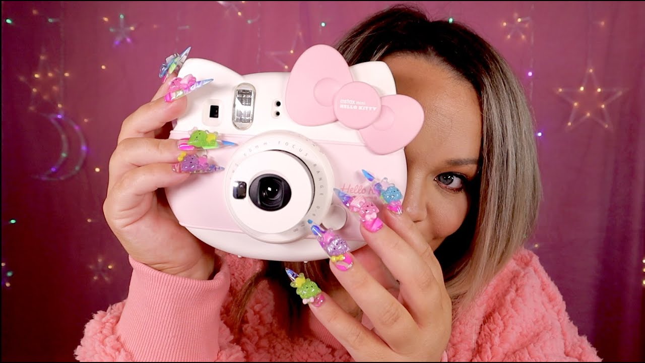 ASMR Hello Kitty Collection + Food (Nail Tapping and Scratching) - YouTube