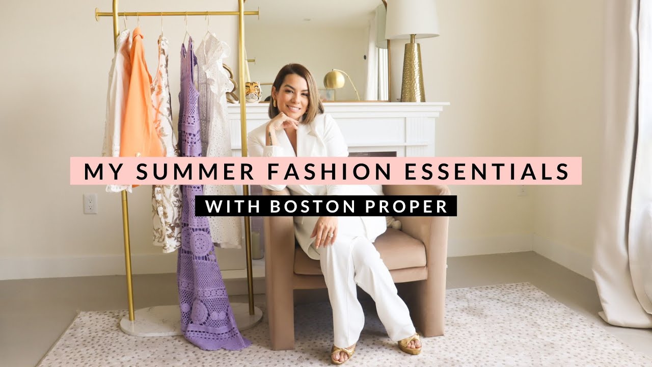 All of my summer essentials from Boston Proper - YouTube