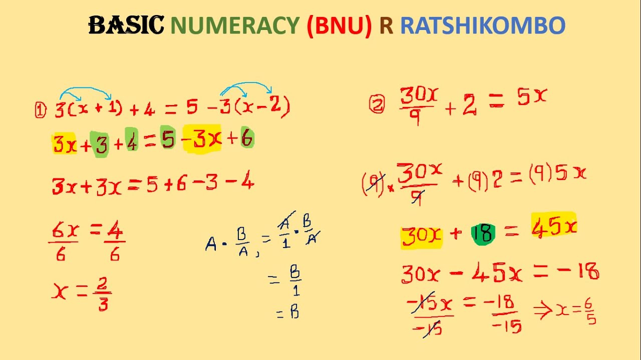 BASIC NUMERACY - YouTube
