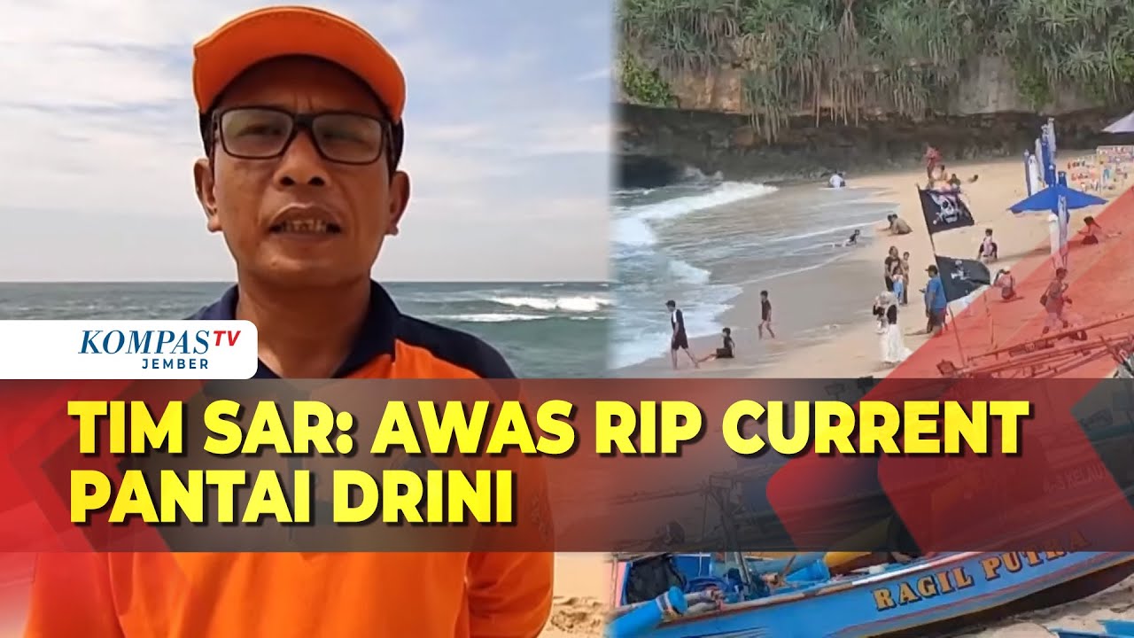 Kecelakaan Laut Pantai Drini, Tim SAR Ingatkan soal Bahaya Rip Current - YouTube