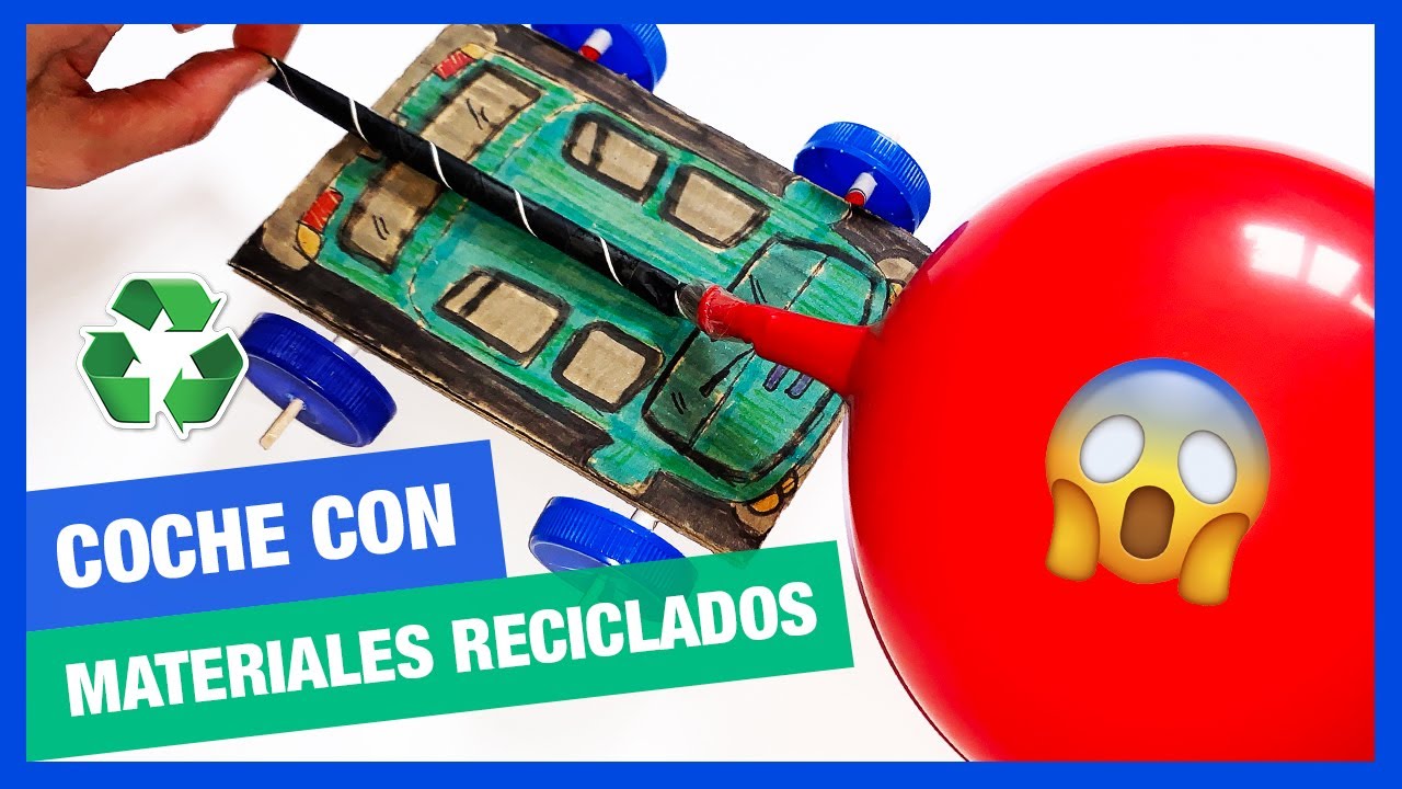 Coche con materiales reciclados | manualidad fácil para niños - YouTube