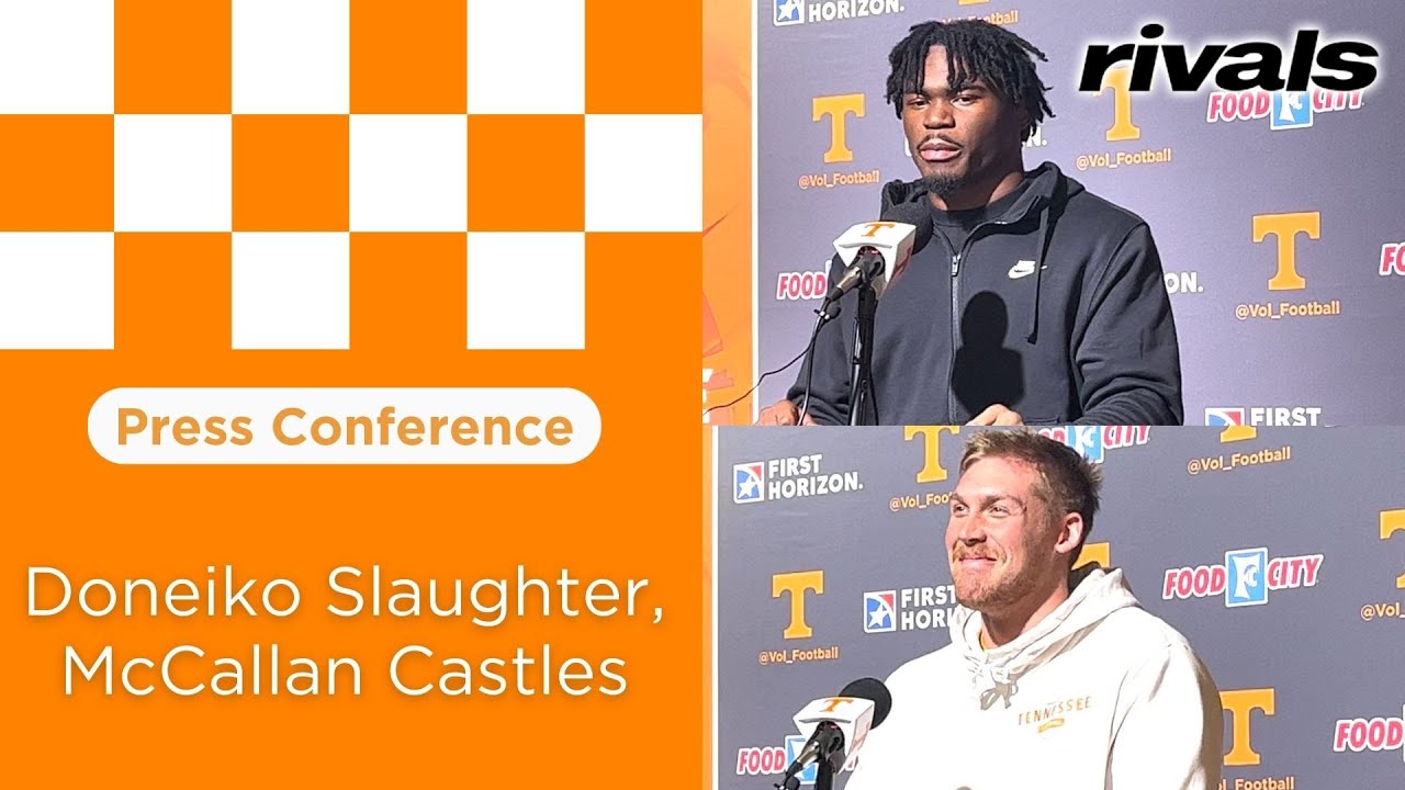 PRESS CONFERENCE: Tennessee players Doneiko Slaughter, McCallan Castles ...
