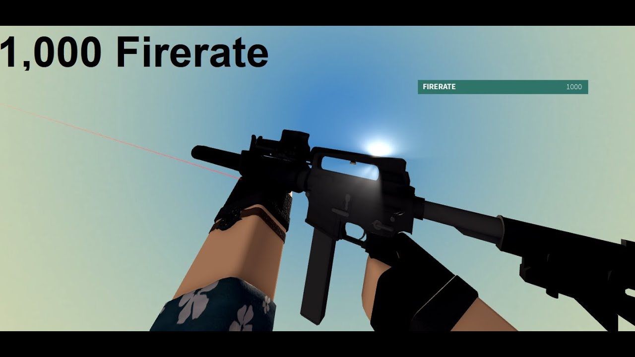 Using one of the fastest firing guns in phantom forces - YouTube