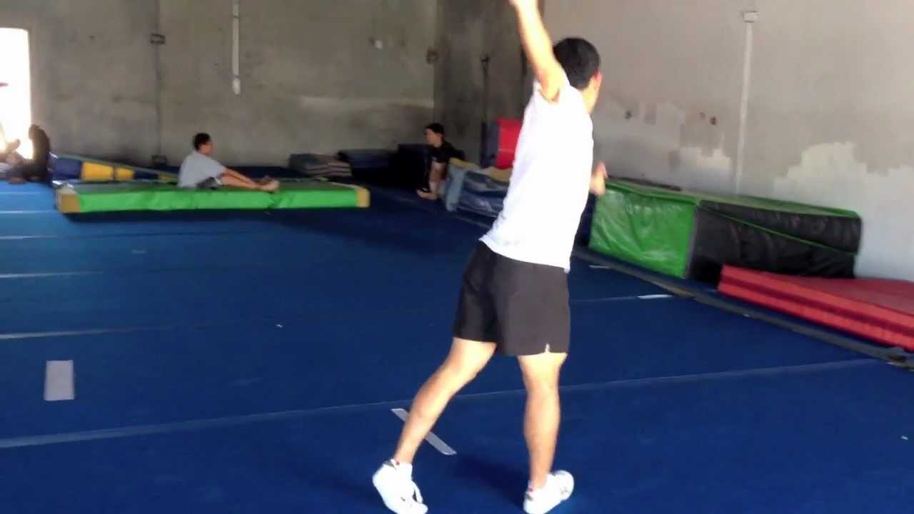 Wushu Aerial Twist Practice - YouTube