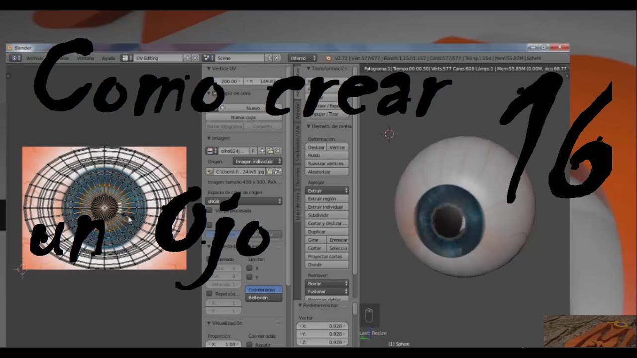 Curso de blender lecc16 Como crear y texturizar un ojo en blender ...