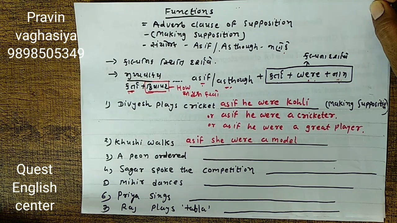 Making supposition (function)by pravin vaghasiya - YouTube
