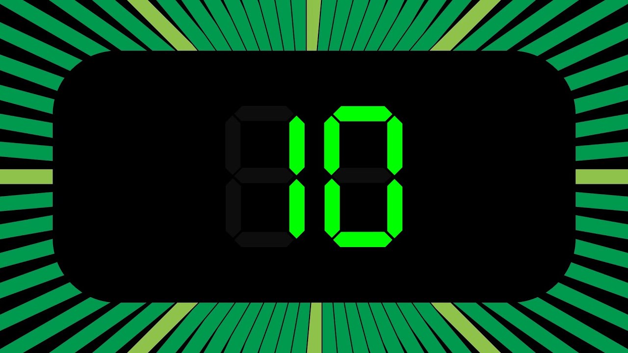 10 Second Digital Countdown - YouTube