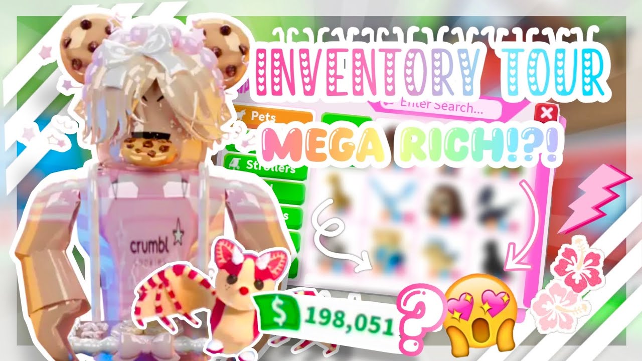 INVENTORY TOUR | MEGA RICH?! | ( Adopt Me! )🌷📸 - YouTube