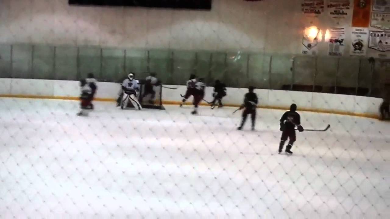 Huge hip check - YouTube