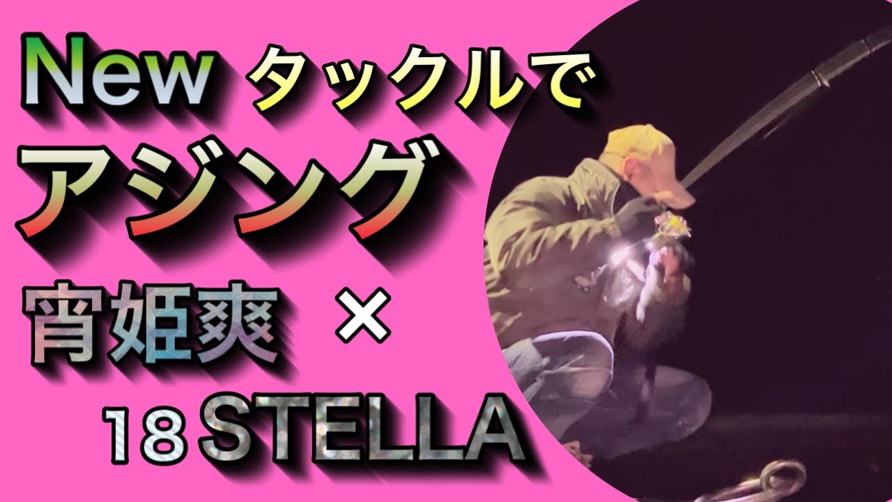 【アジング】誕プレロッドでいっぱい釣っちゃえ！！！宵姫爽s58fl-solid×18stella - YouTube