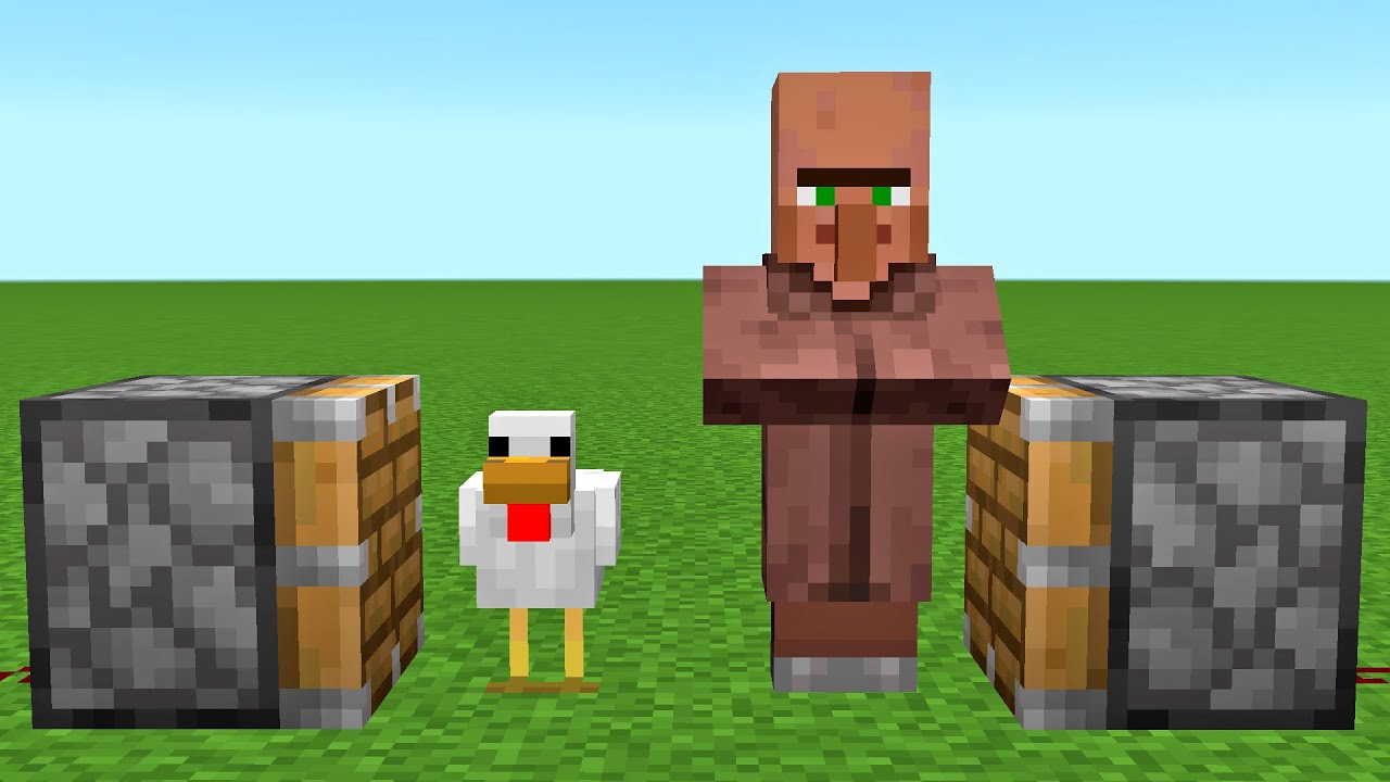 Minecraft Villager + Chicken = ??? - YouTube