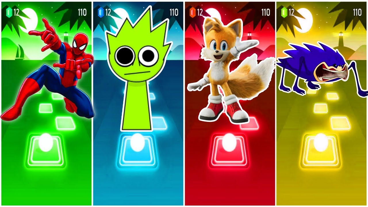 INFECTED_SKY Spider_Man 🆚️ Incredibox_Sprunki Super_Sonic 🆚️ Shin_Sonic ...