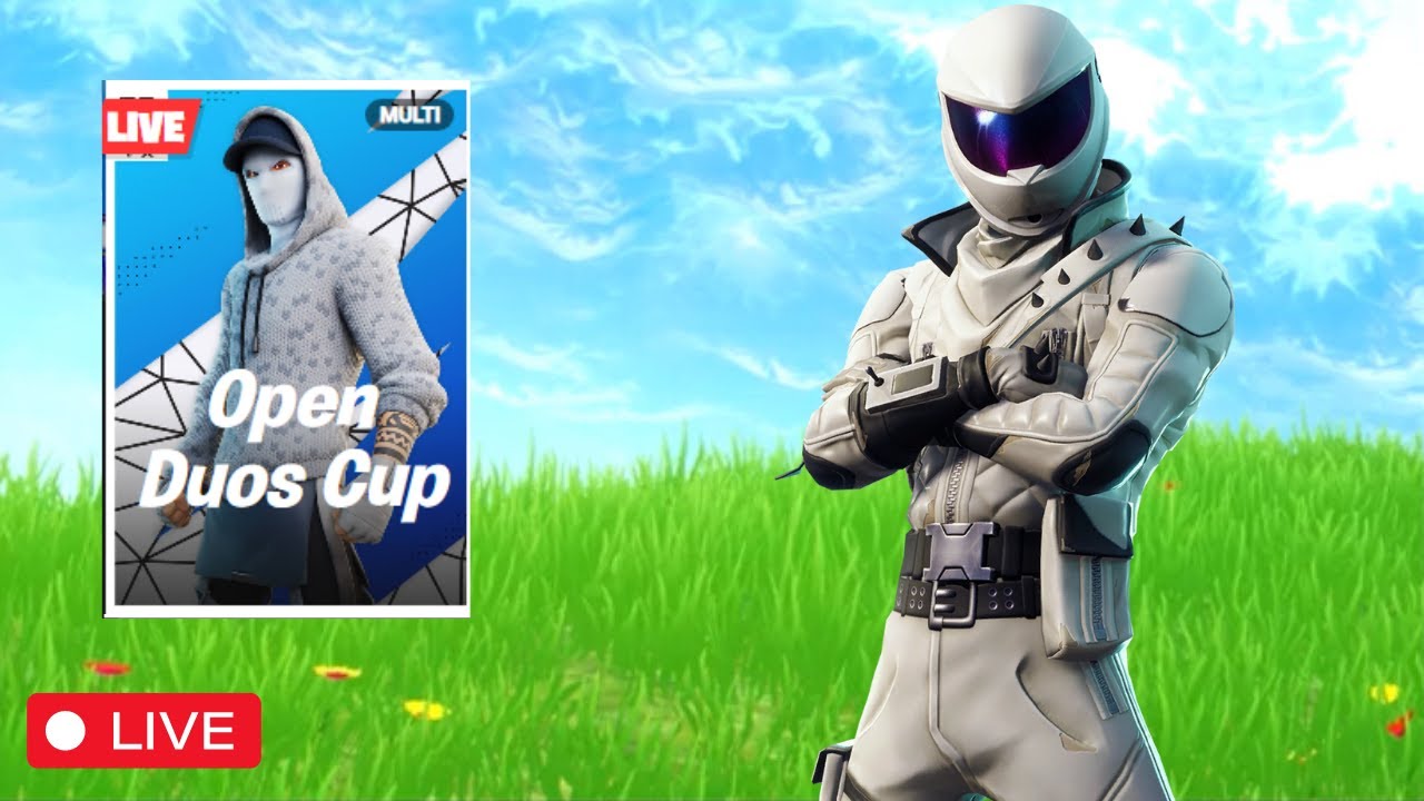 LIVE!🔴 PLAYING FORTNITE DUOS OPEN CUP 🏆 - YouTube