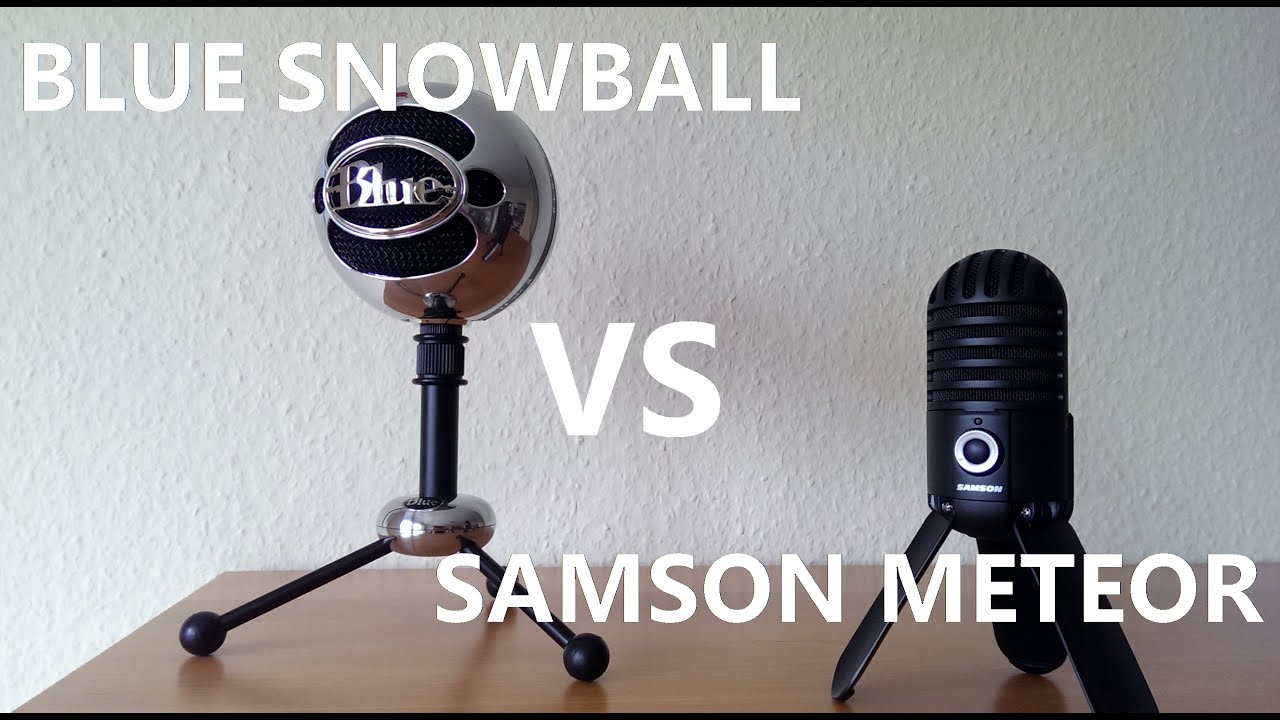 Blue Snowball vs Samson Meteor - Comparison and Sound Test - YouTube