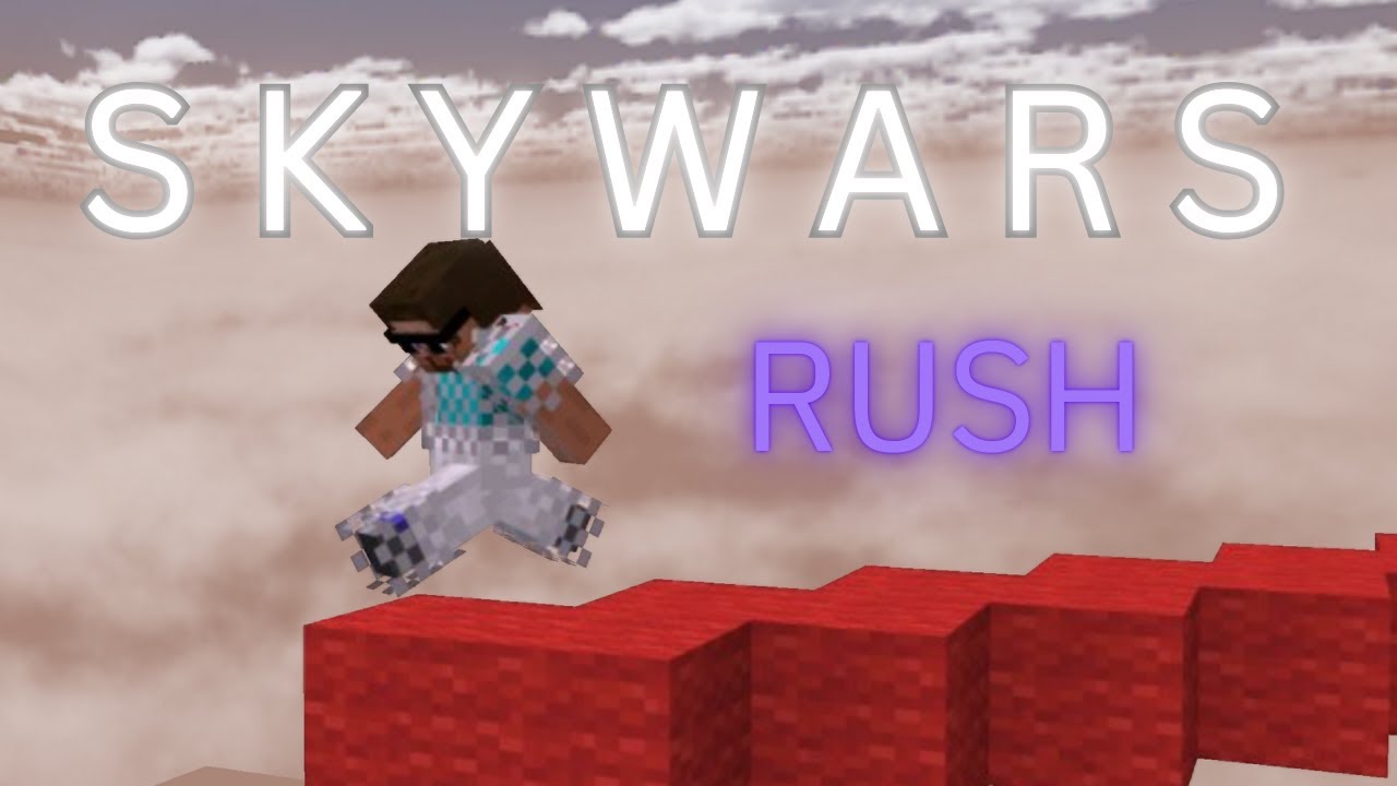 crazy skywars rush | minecraft cubecraft skywars | survival Bedrock Java - YouTube