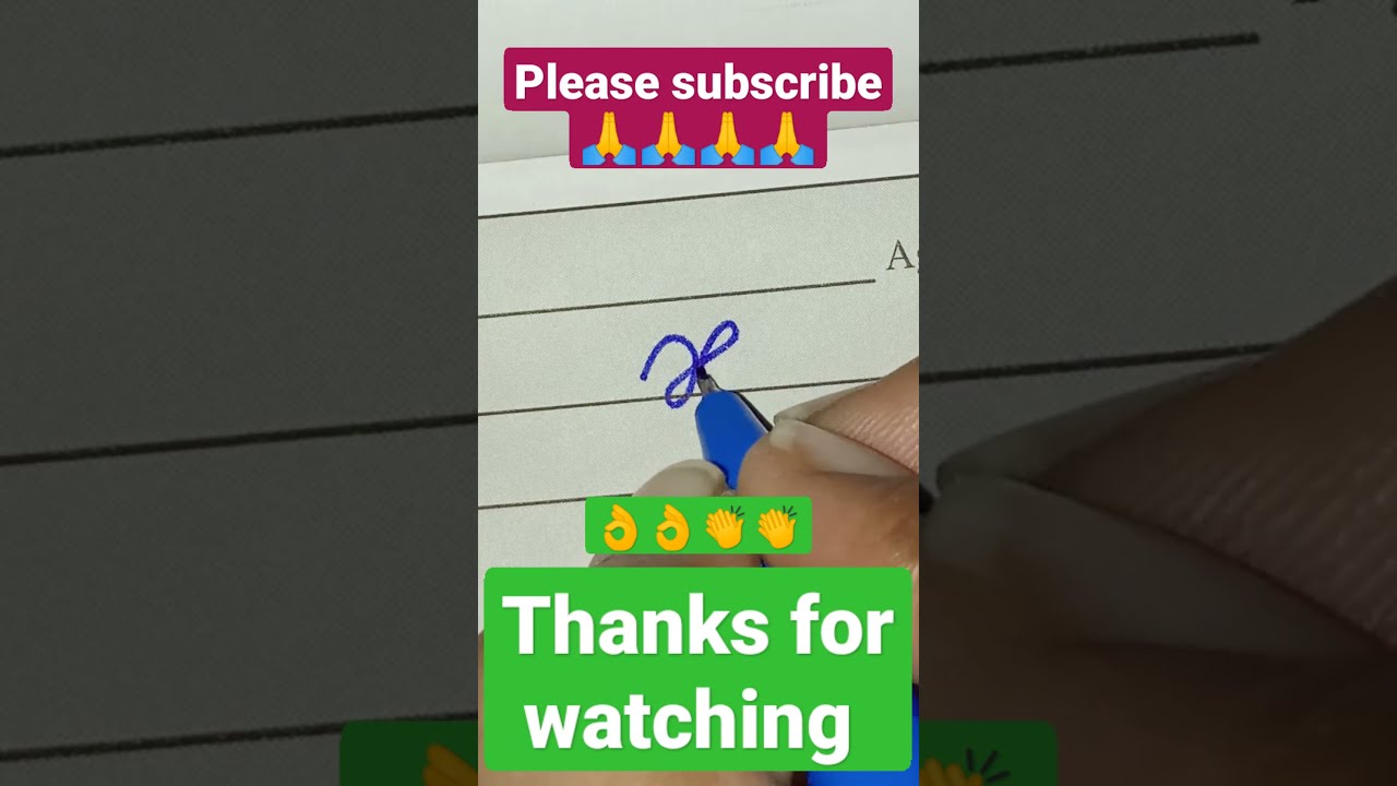 How To Write X in Cursive YouTube How To Write X in Cursive YouTube