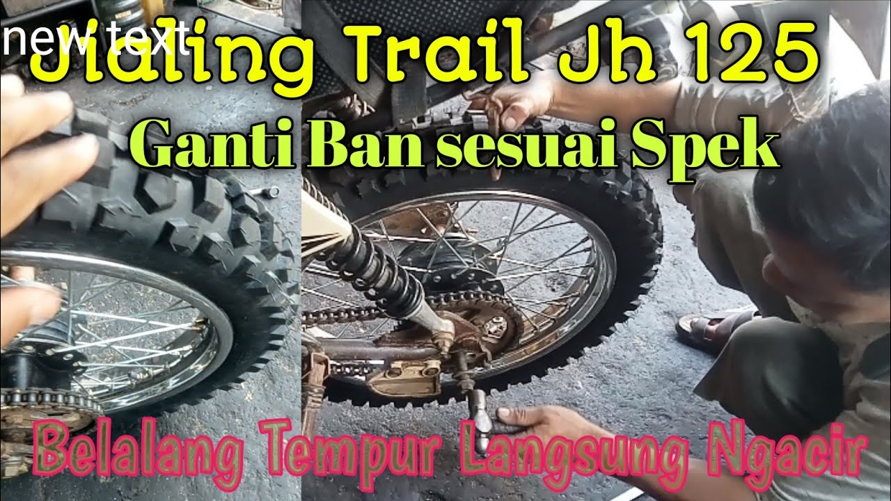 Belalang Tempur (Jialing Trail Jh 125) Unboxing Ban Baru langsung ...