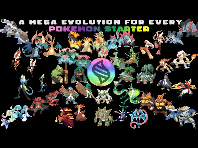 Mega Evolusjoner Pokemon Startere All Starters Evolutions With Megas