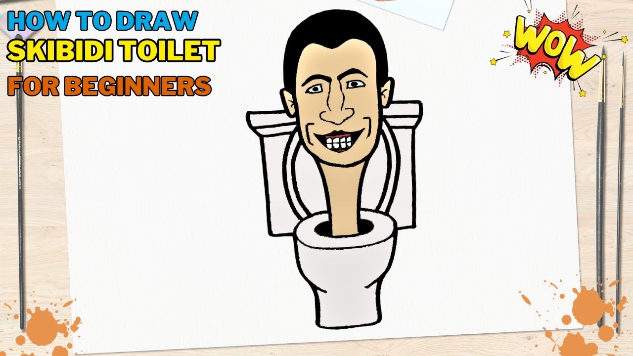 How to Draw Skibidi Toilet Easy Step by Step | Game Drawing Tutorial ...