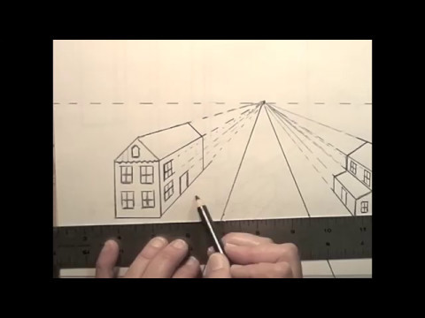 Buildings in One Point Perspective - YouTube