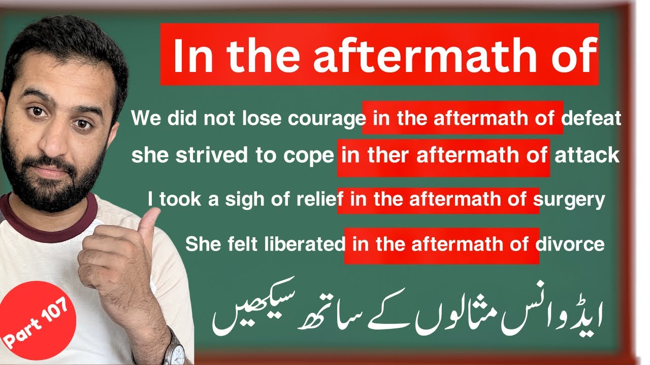 In the aftermath of | English structure | Daily spoken sentences - YouTube