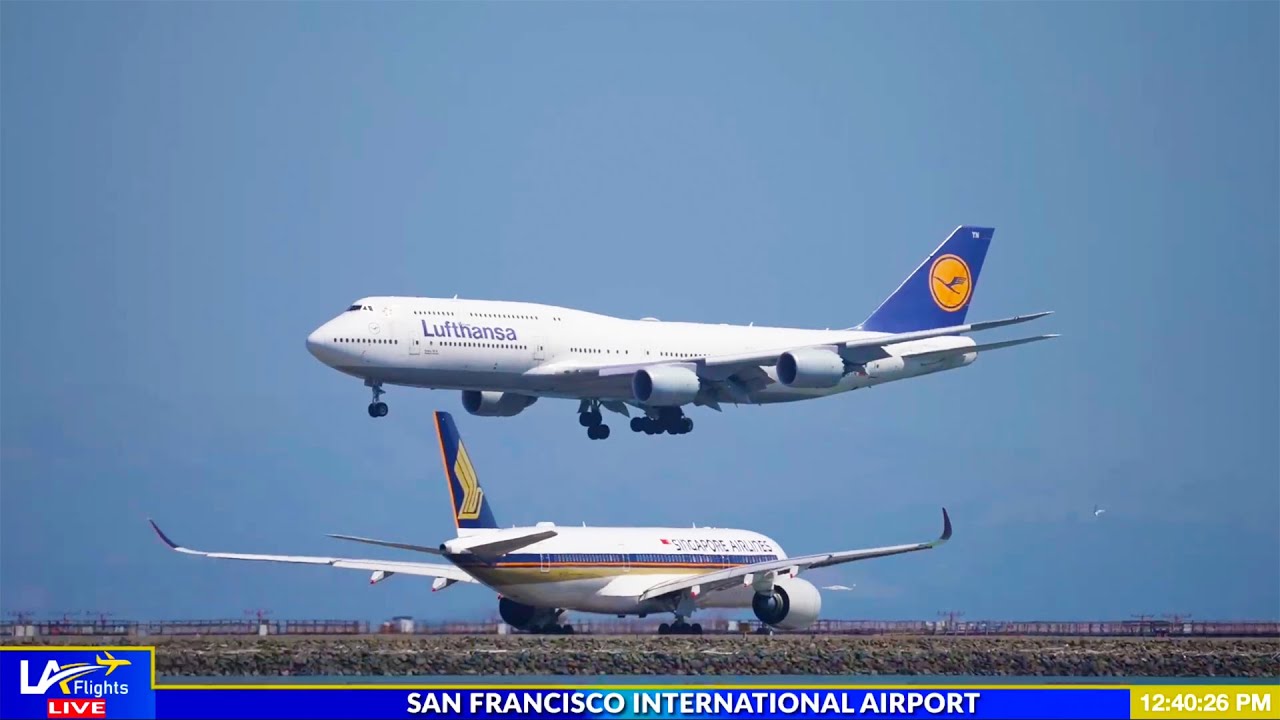 🔴LIVE San Francisco International Airport | SFO LIVE | SFO Plane ...