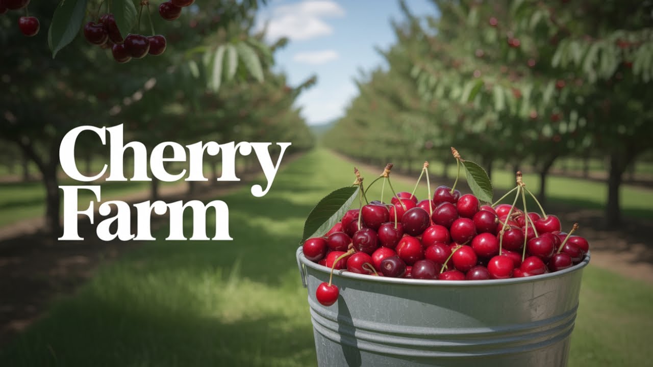 Picking cherries in Cherry farm Kent UK #cherry #farm #fruit#fun#uk # ...