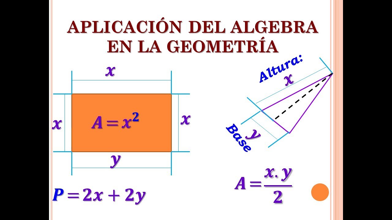 APLICACION DEL ALGEBRA EN EL CÁLCULO DE ÁREAS Y PERIMETROS EN FIGURAS ...