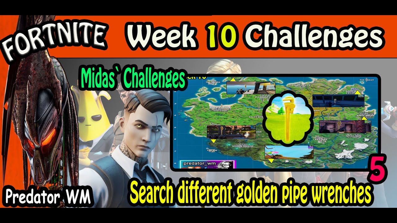 Search different golden pipe wrenches / Week 10 challenges / Midas ...