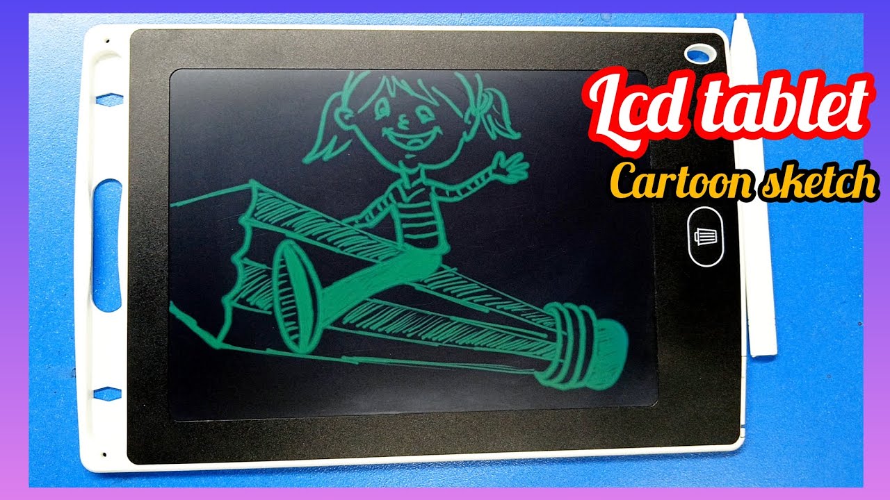 LCD tablet cartoon sketch 🔥 easy drawing ♥️🙏 - YouTube