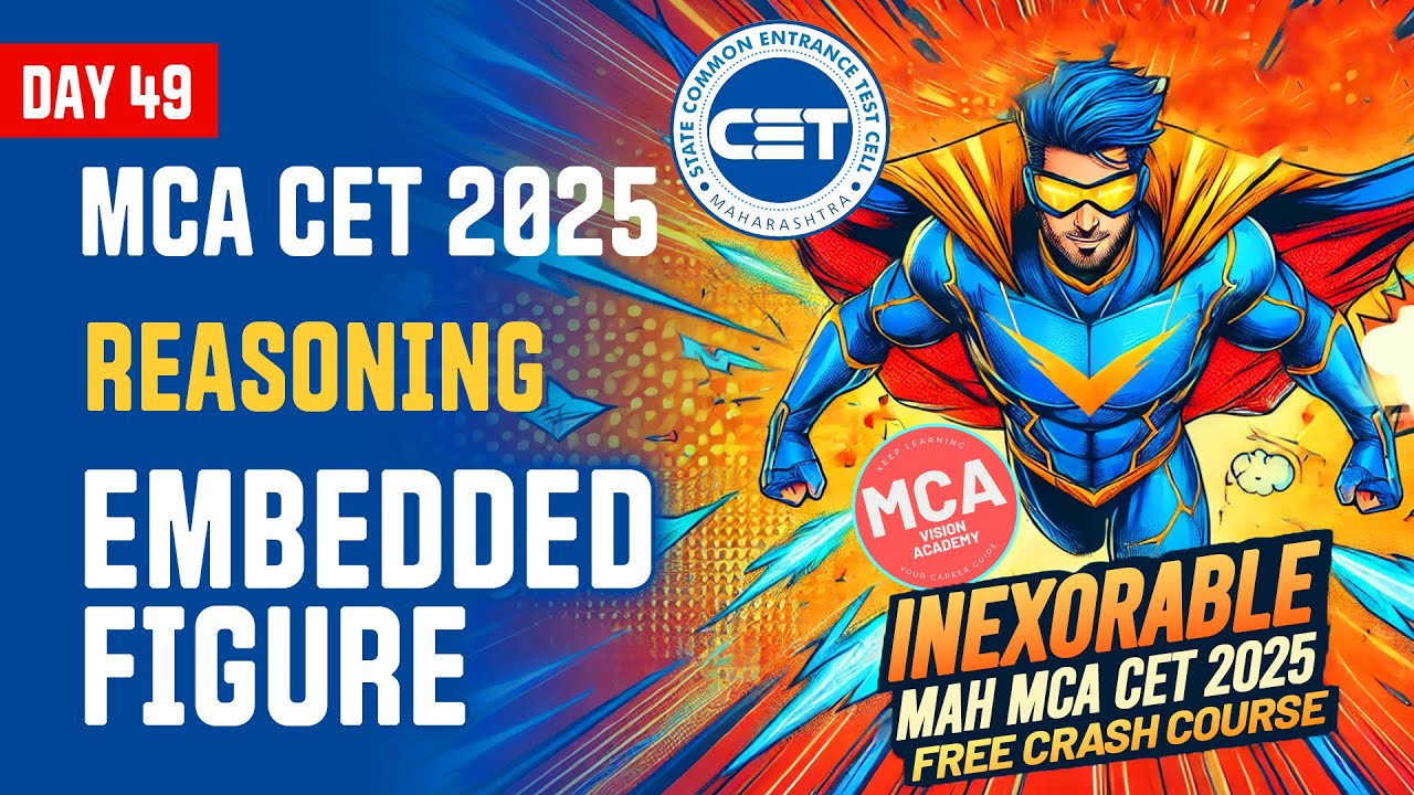 Reasoning Embedded Figures for MAH MCA CET 2025 | DAY 49 🚀 INEXORABLE Free Crash Course 🔥 - YouTube