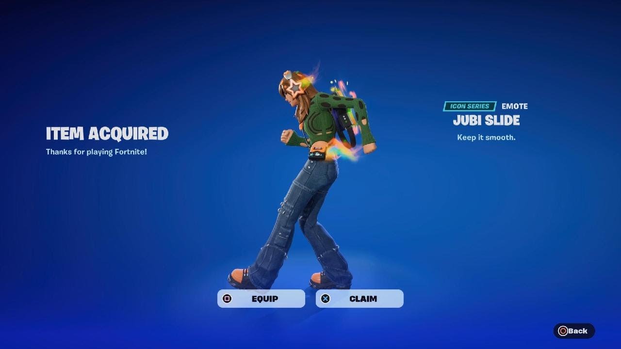 NEW Jubi Slide Emote Fortnite - YouTube