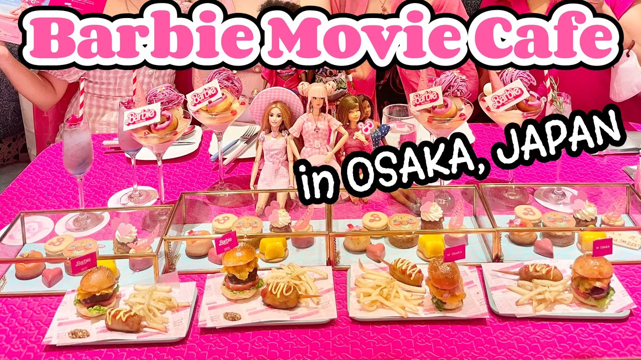 Barbie Movie Cafe Exists in JAPAN!! PINK and YUMMY Desserts and Savory ...