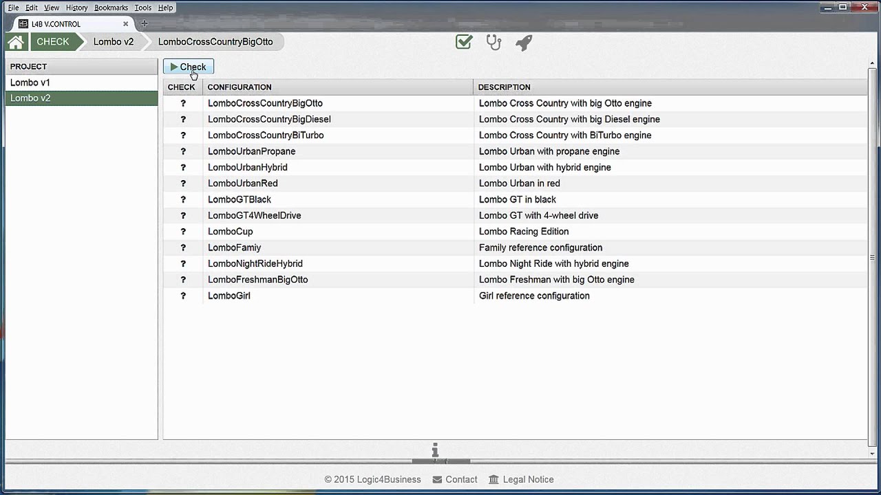 L4B V.CONTROL Check Reference Configurations - YouTube