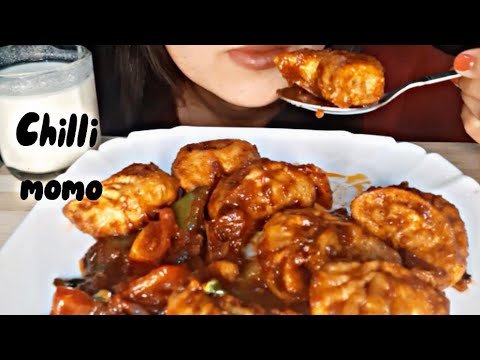 SPICY CHICKEN CHILLY MOMO | FRIED MOMO | NEPALI ASMR🇳🇵 - YouTube