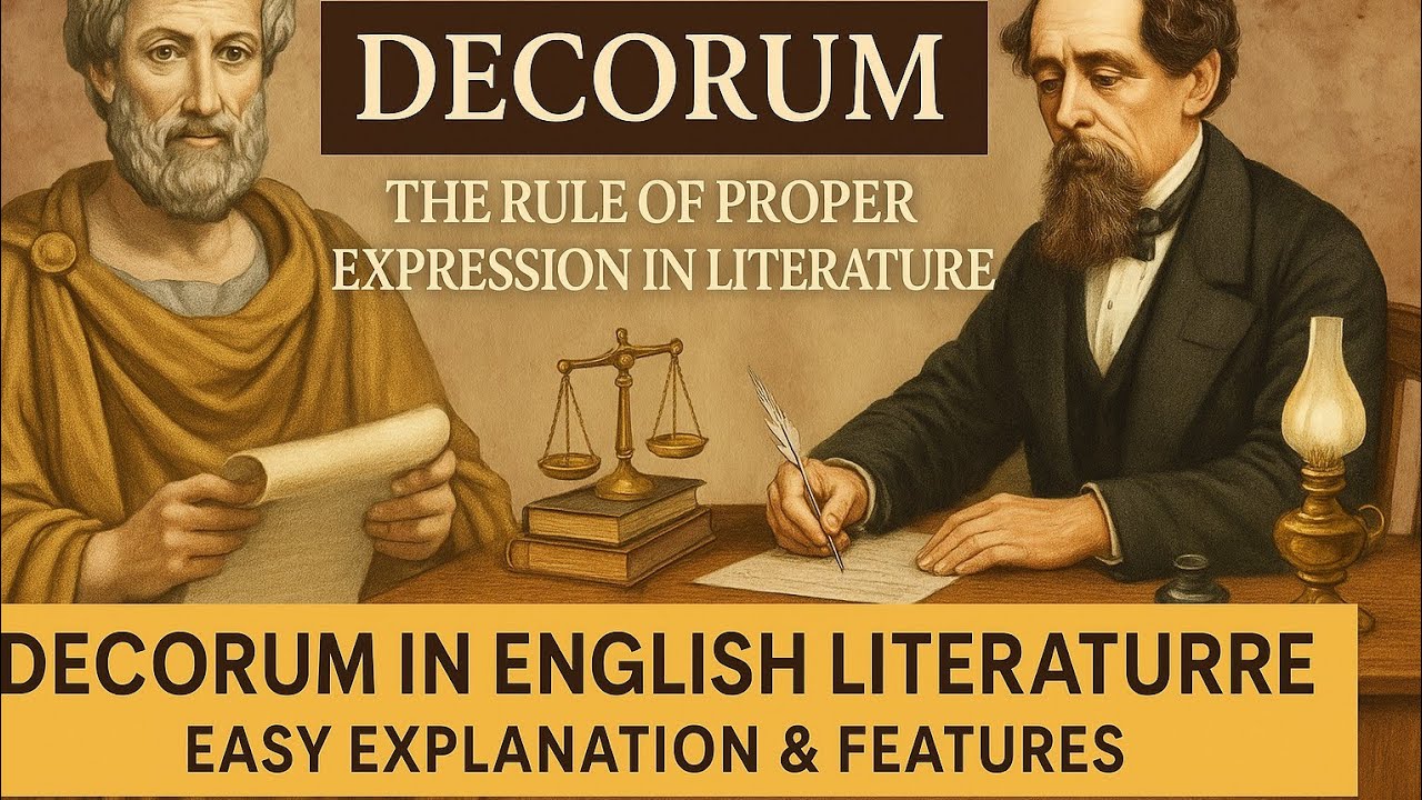 Decorum in English Literature | Easy Explanation, Features, and ...