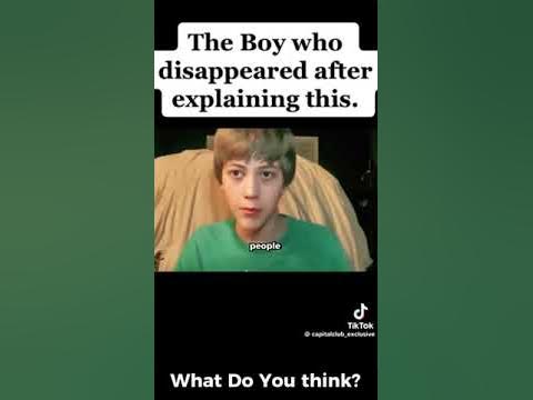 The boy who disappeared after he explained his theory - YouTube
