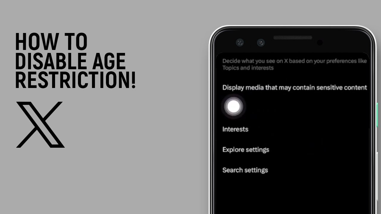 How To Disable Age Restriction On X Twitter [easy] - YouTube