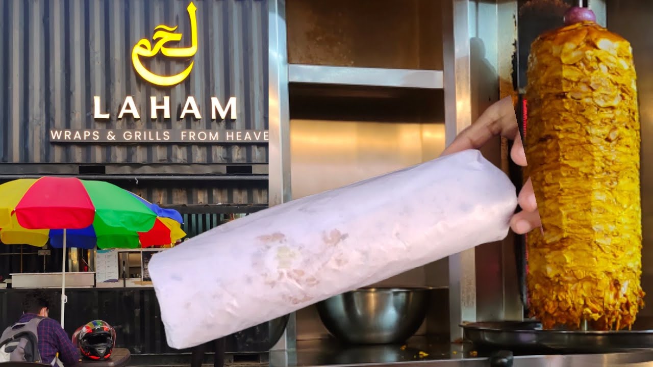 LAHAM Tasty Bigger Beef & CHICKEN Shawarma , Trivandrum 😋😋😋 - YouTube