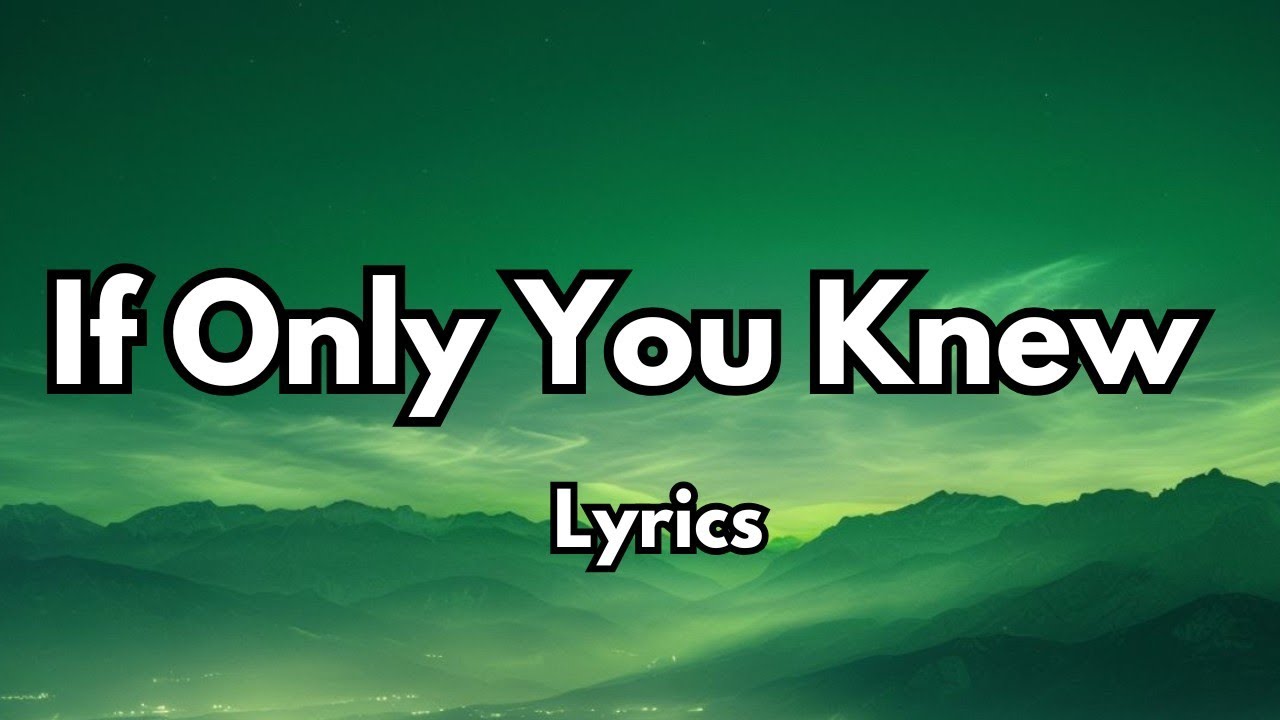 If Only You Know 💋 English (Lyrics) New Romantic Love Song ️ 2025🎵🎶🎧 ...