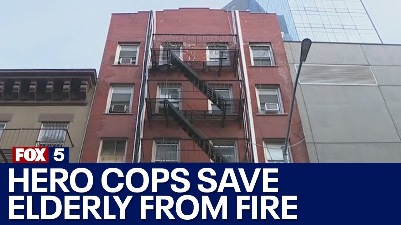 Hero cops save 99, 96 and 91-year-old from fire - YouTube