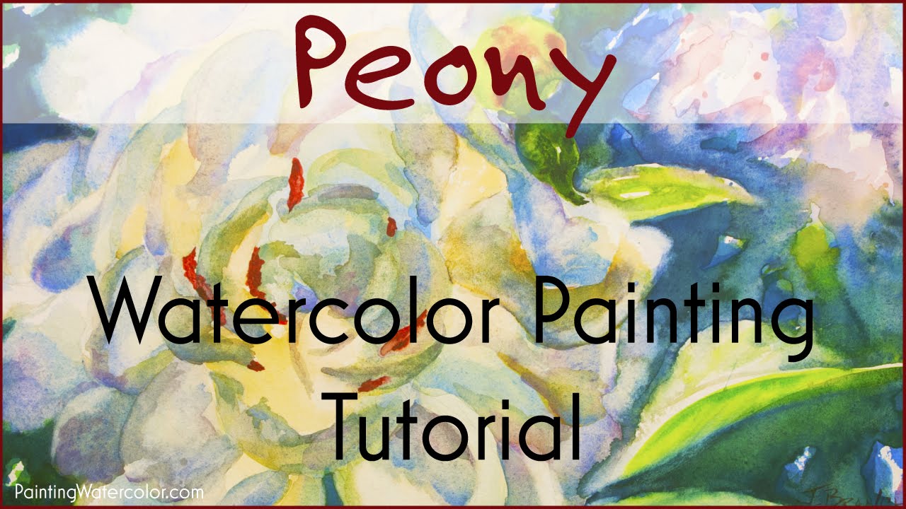Watercolor Painting Tutorial, Peony Flower - YouTube
