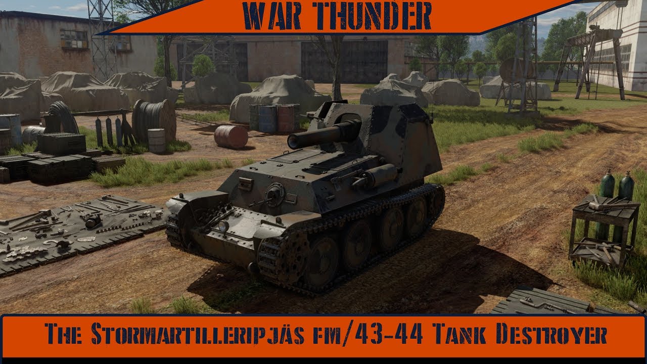 War Thunder - The Stormartilleripjäs fm/43-44 Tank Destroyer - YouTube
